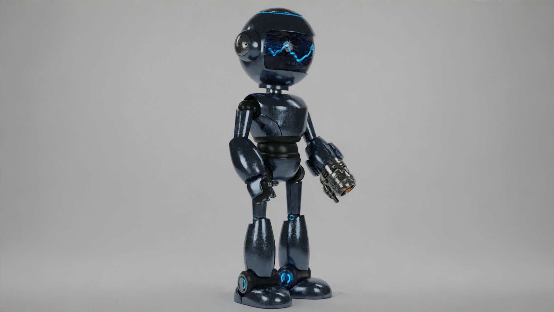 New Modern Robot - 3D Model by clickdamn