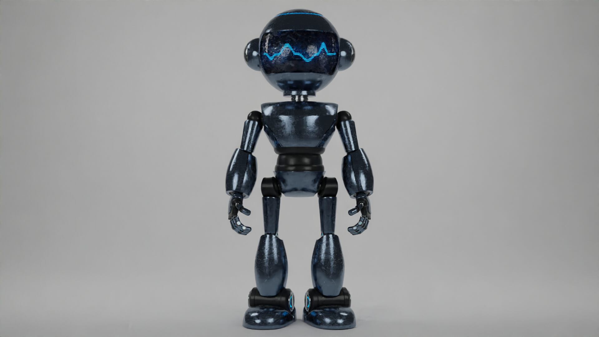New Modern Robot - 3D Model by clickdamn