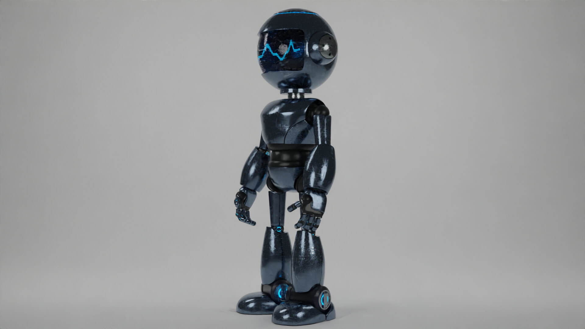 New Modern Robot - 3D Model by clickdamn