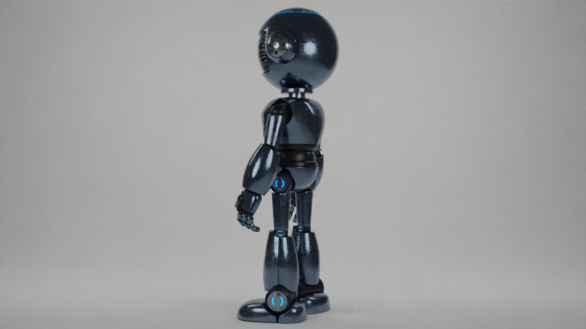 New Modern Robot - 3D Model by clickdamn
