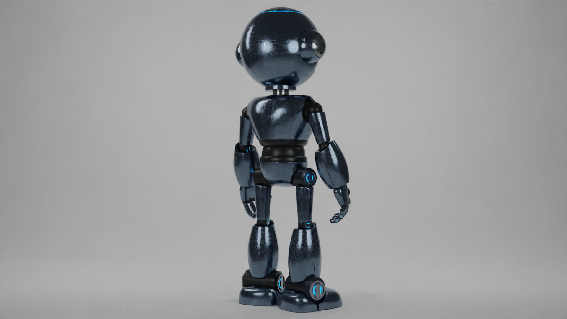 New Modern Robot - 3D Model by clickdamn