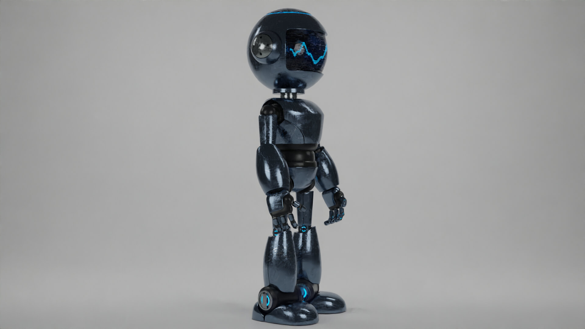 New Modern Robot - 3D Model by clickdamn