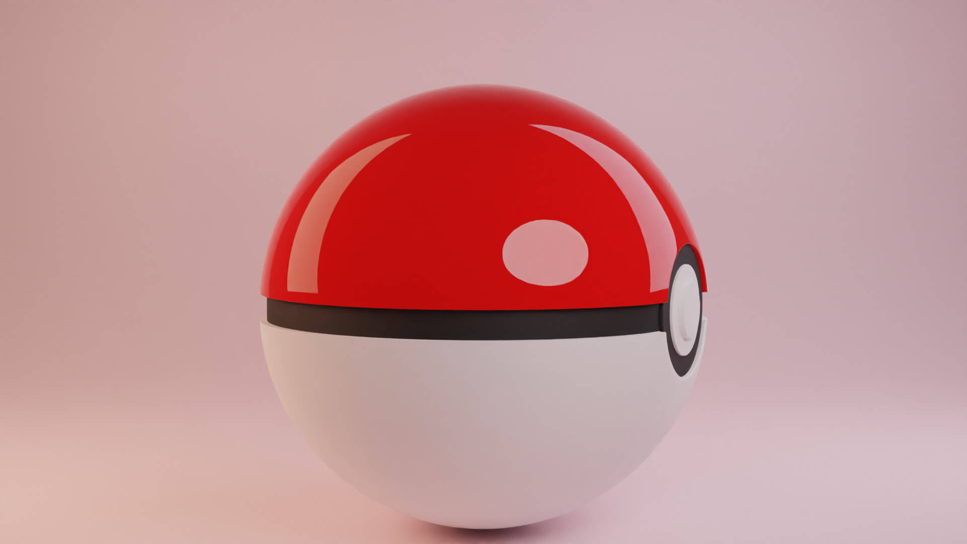 Pokeball From Pokemon - 3D Model by clickdamn