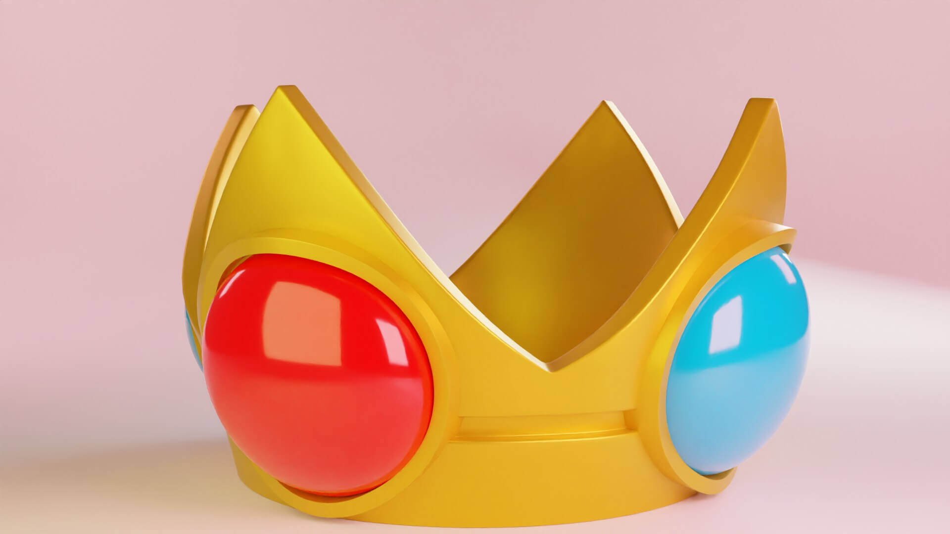 Princess Peach's Crown Mario - 3D Print Model by clickdamn