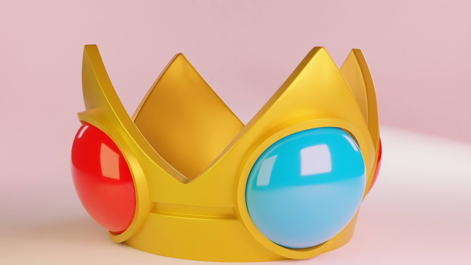 Princess Peach's Crown Mario - 3D Print Model by clickdamn
