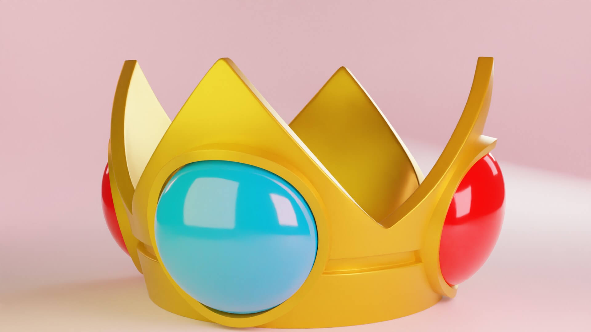 Princess Peach's Crown Mario - 3D Print Model by clickdamn