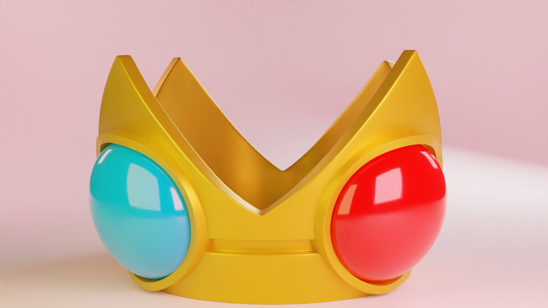 Princess Peach's Crown Mario - 3D Print Model by clickdamn
