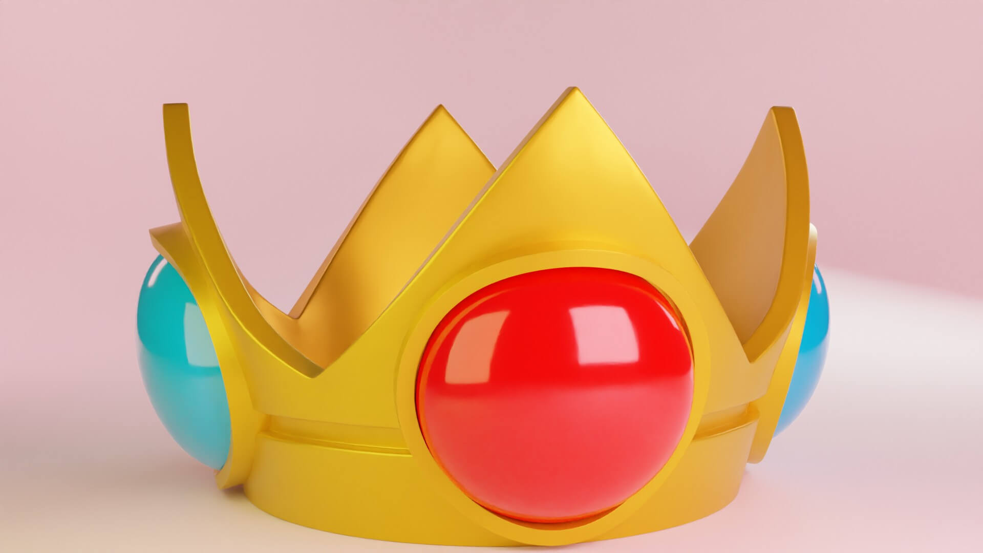 Princess Peach's Crown Mario - 3D Print Model by clickdamn