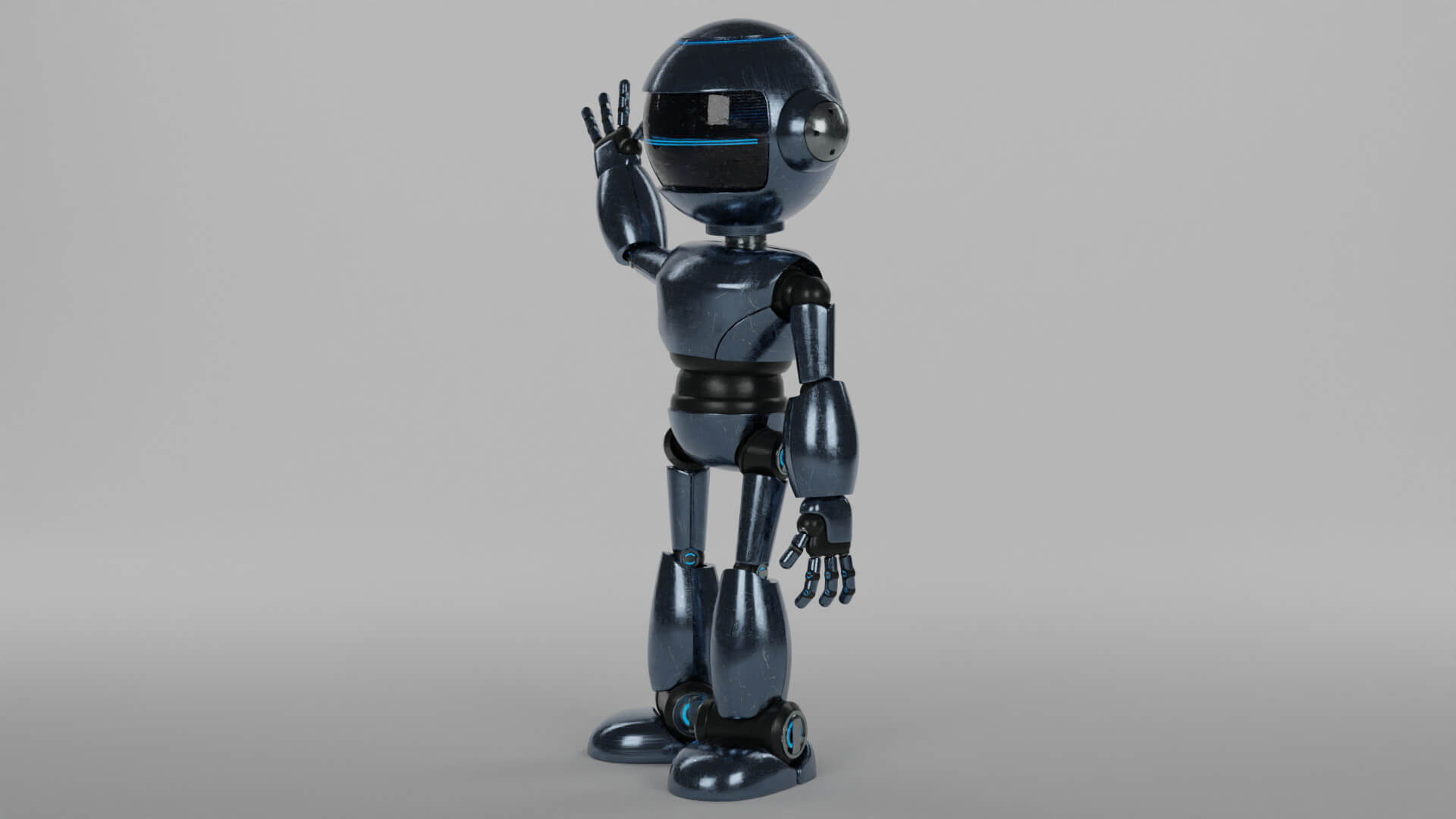 Robot: Version Two - 3D Model by clickdamn