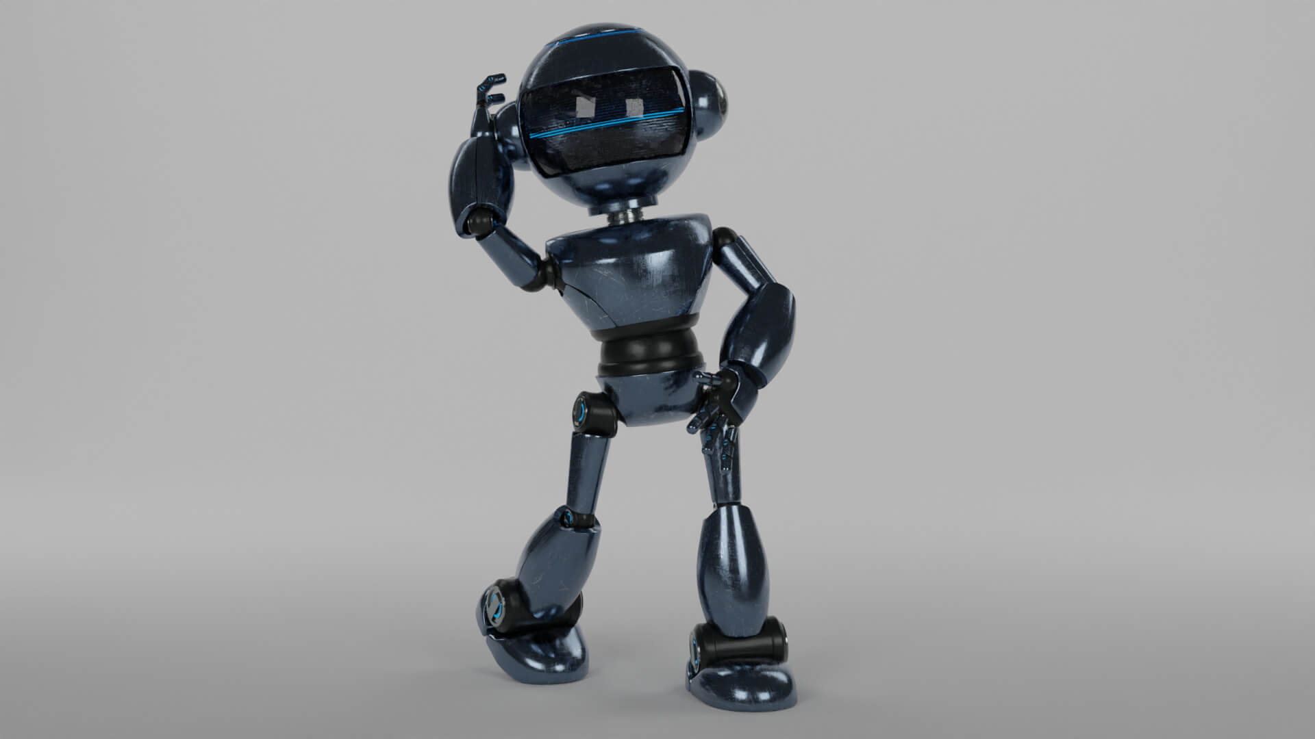 Robot: Version Two - 3D Model by clickdamn