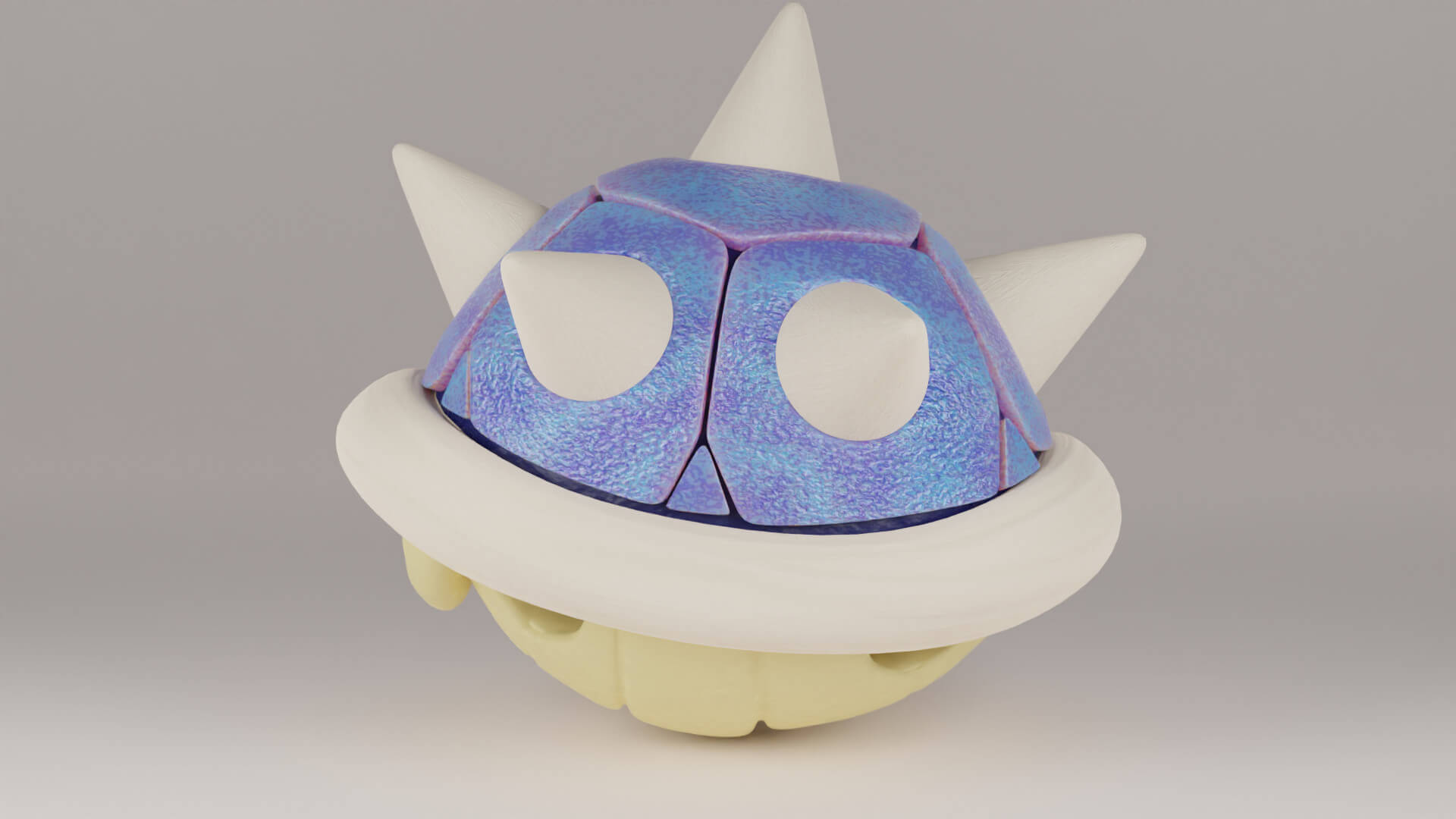Shells and Blue Shell - 3D Model by clickdamn