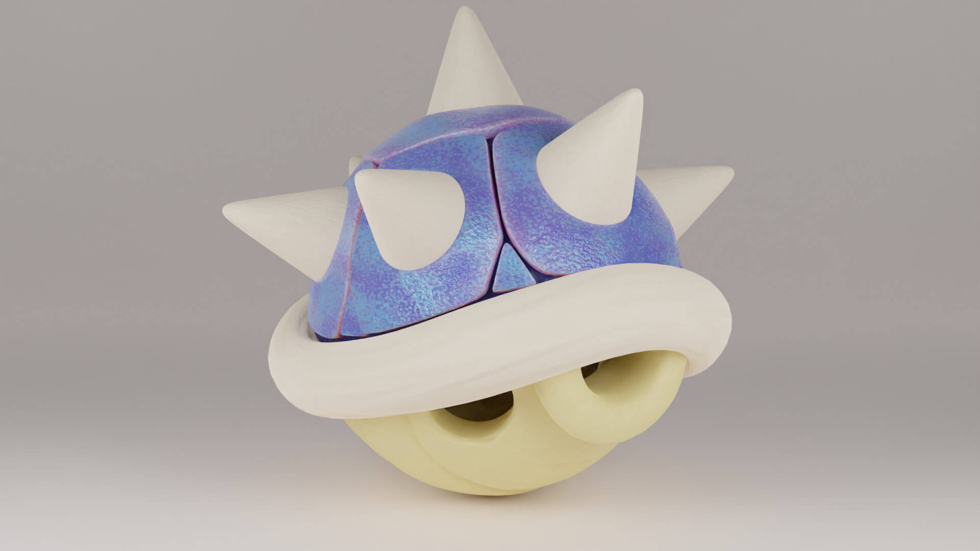 Shells and Blue Shell - 3D Model by clickdamn