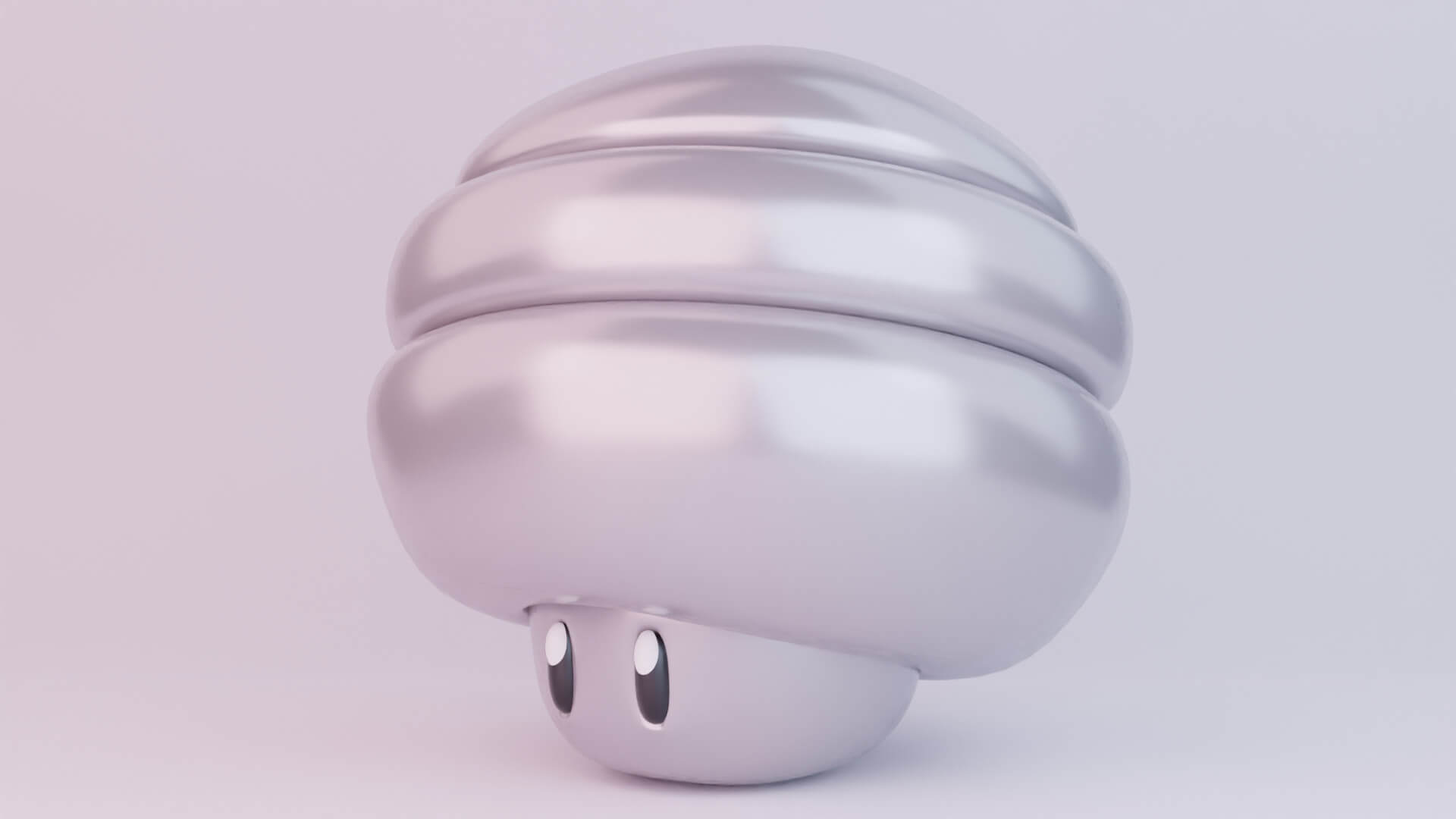 Spring Mushroom From Mario's Games - 3D Model by clickdamn