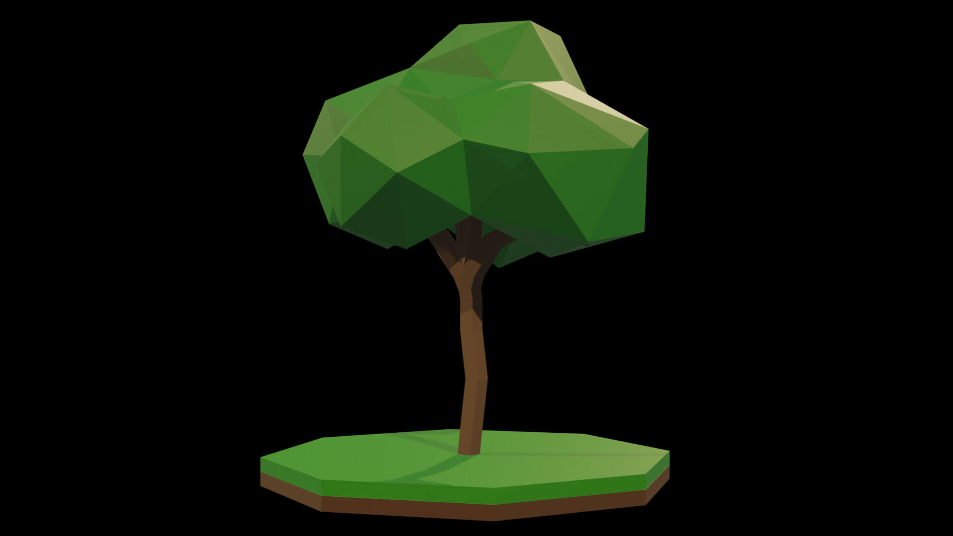 Tree Low Poly - Free 3D Model by clickdamn