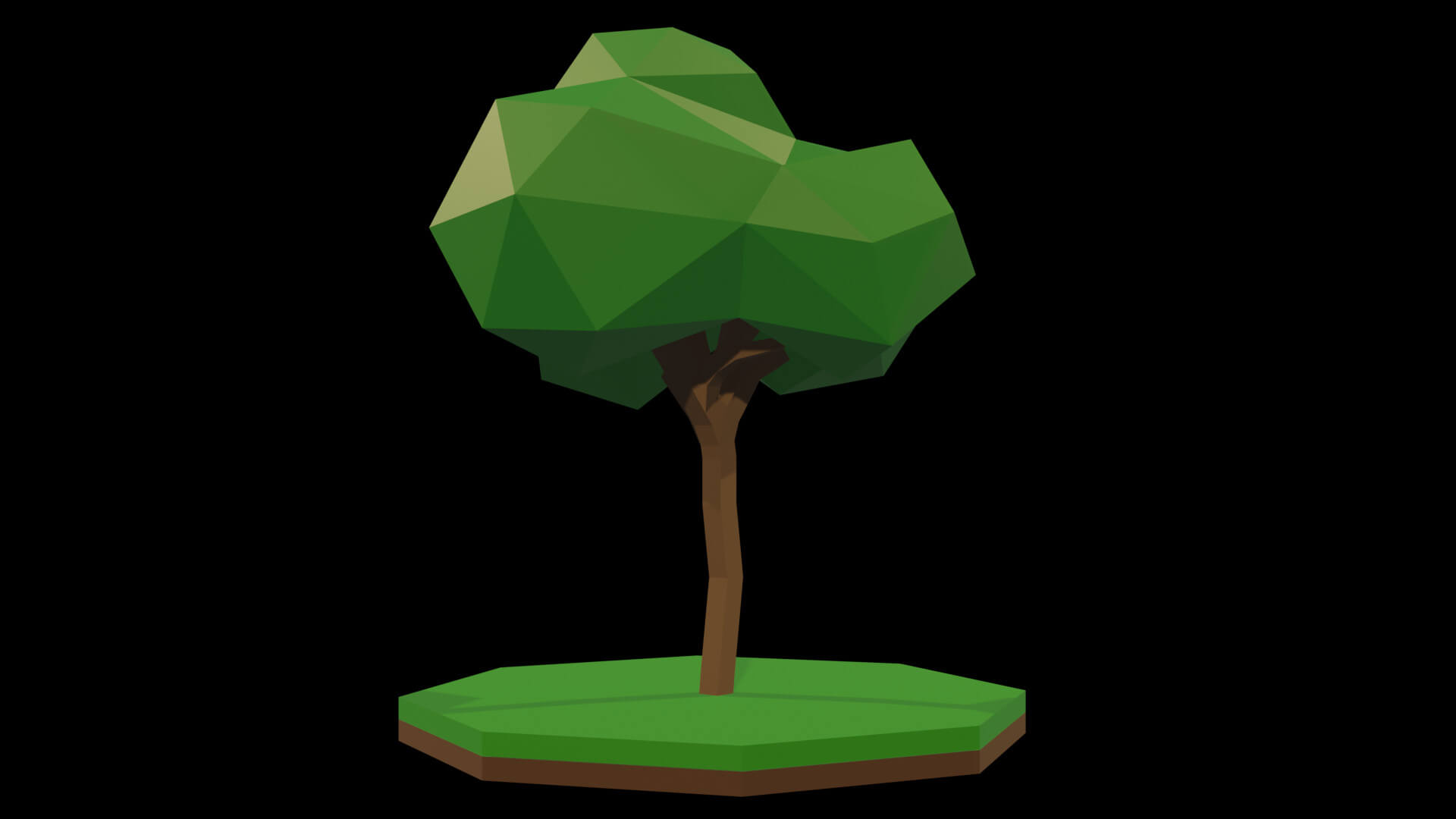 Tree Low Poly - Free 3D Model by clickdamn