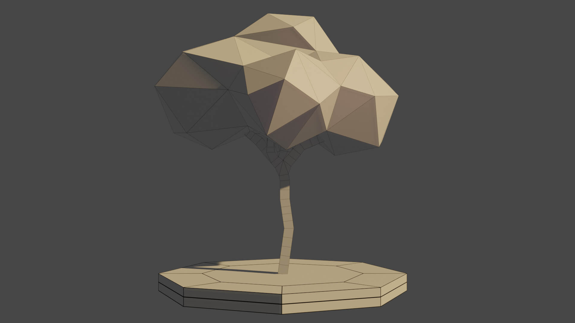 Tree Low Poly - Free 3D Model by clickdamn