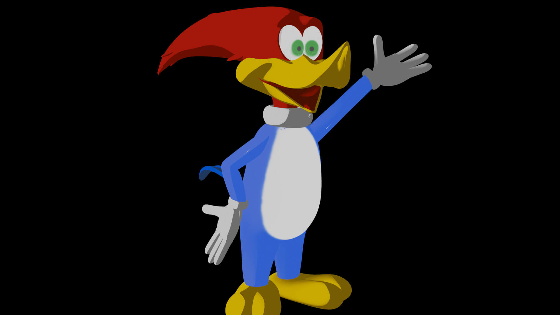 Woody Woodpecker - 3D Model by clickdamn