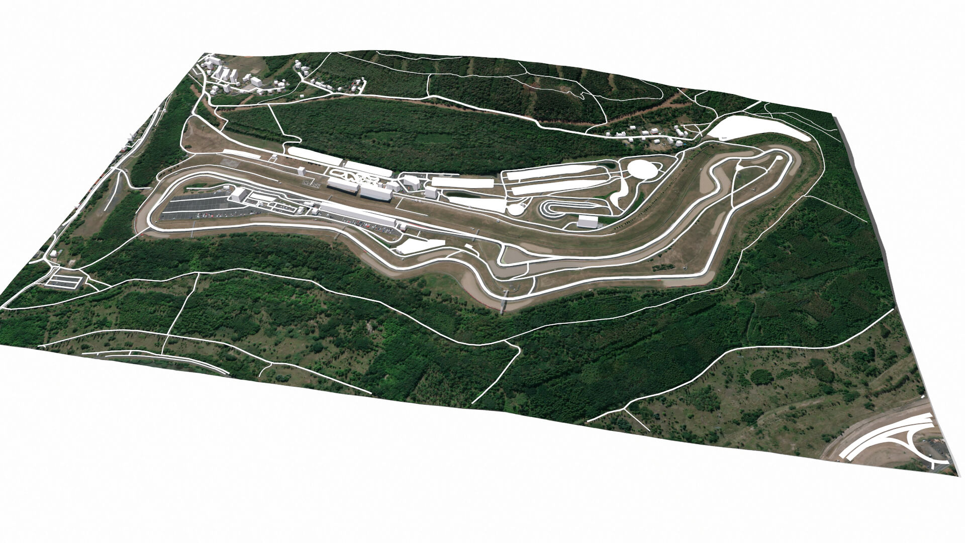 Autodrom Most Czech Republic - 3D Model by clickshop3d