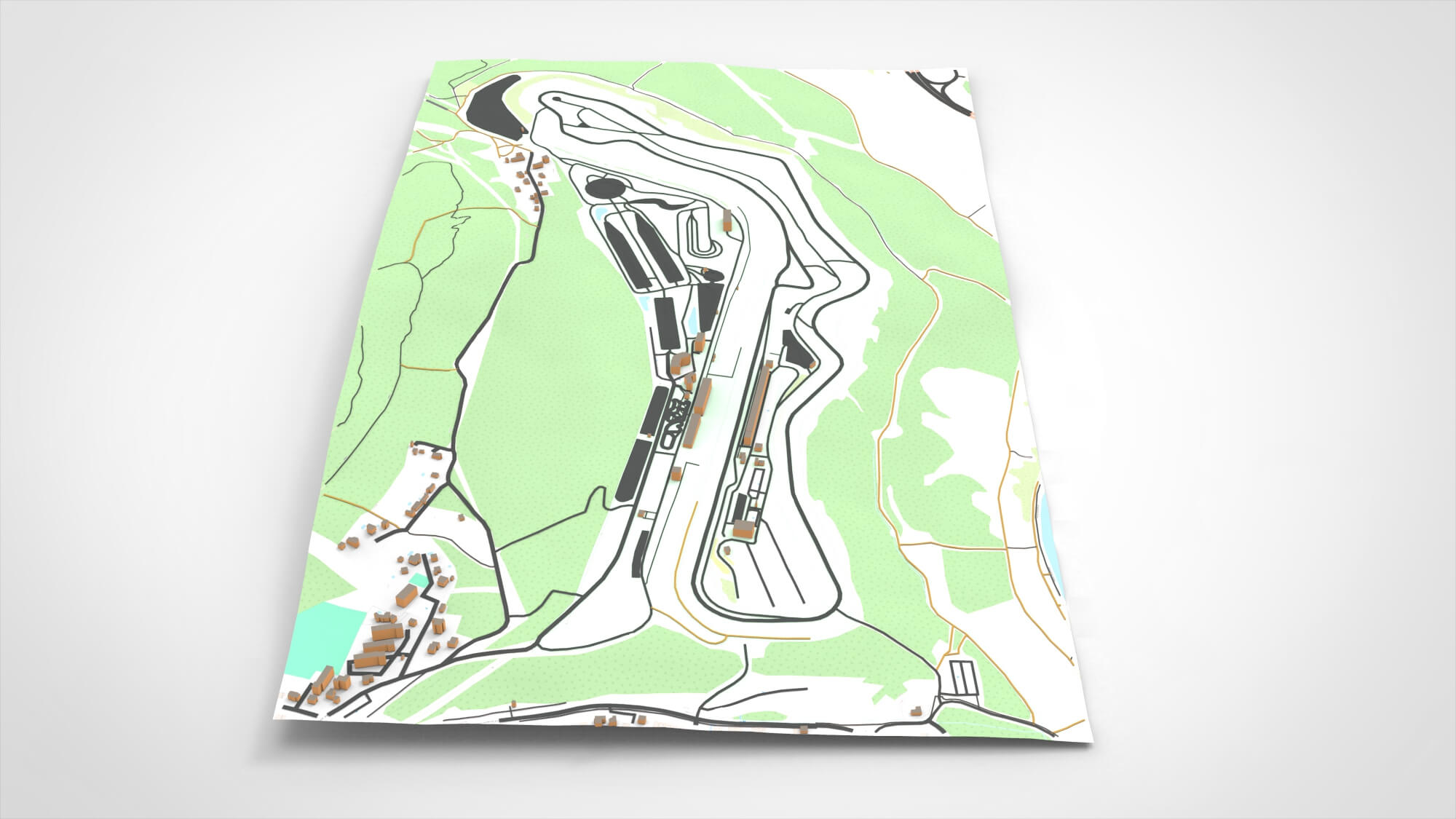 Autodrom Most Czech Republic - 3D Model by clickshop3d