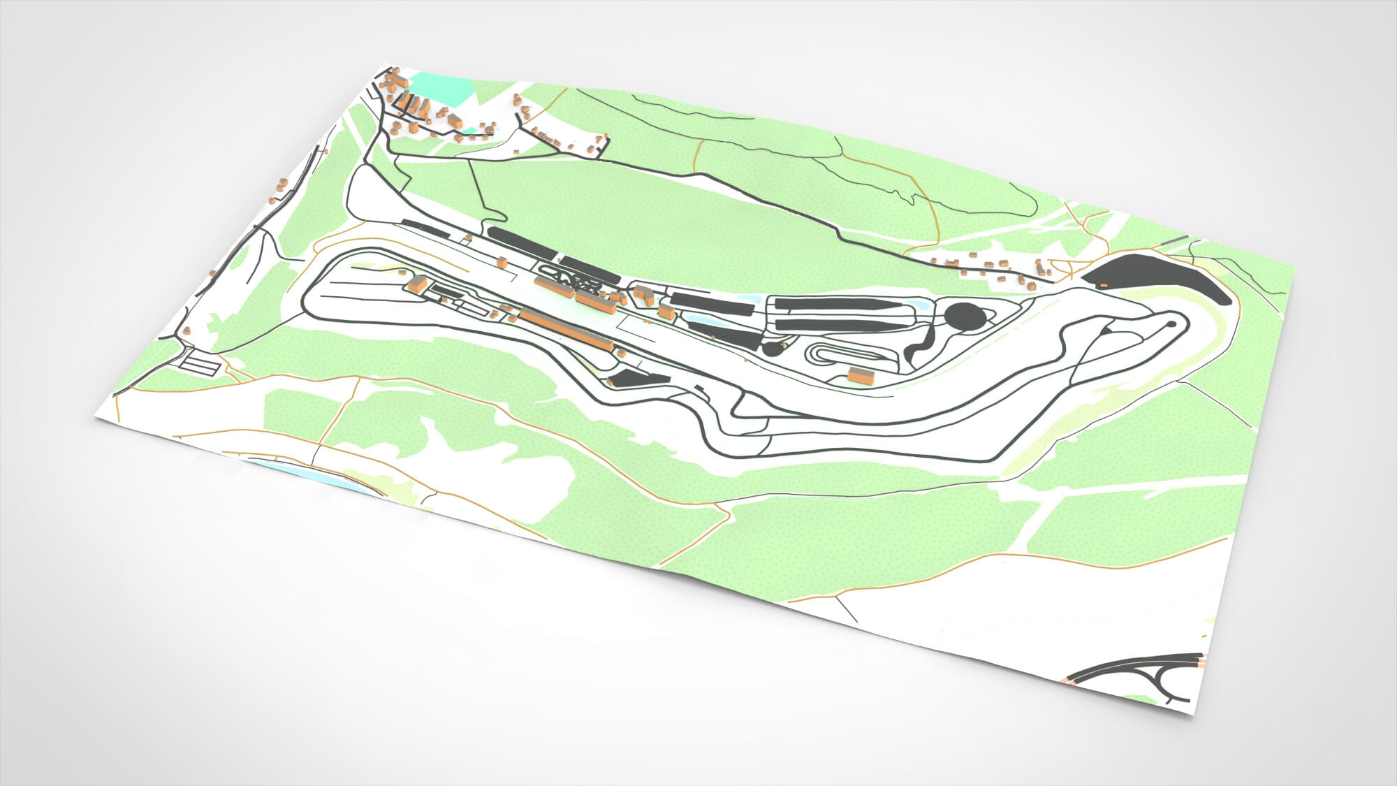 Autodrom Most Czech Republic - 3D Model by clickshop3d