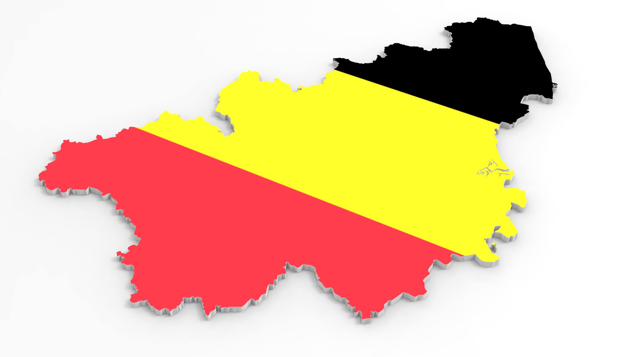 Belgium 3D Map by clickshop3d