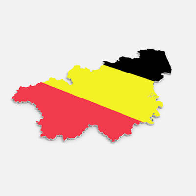 Belgium 3D Map by clickshop3d