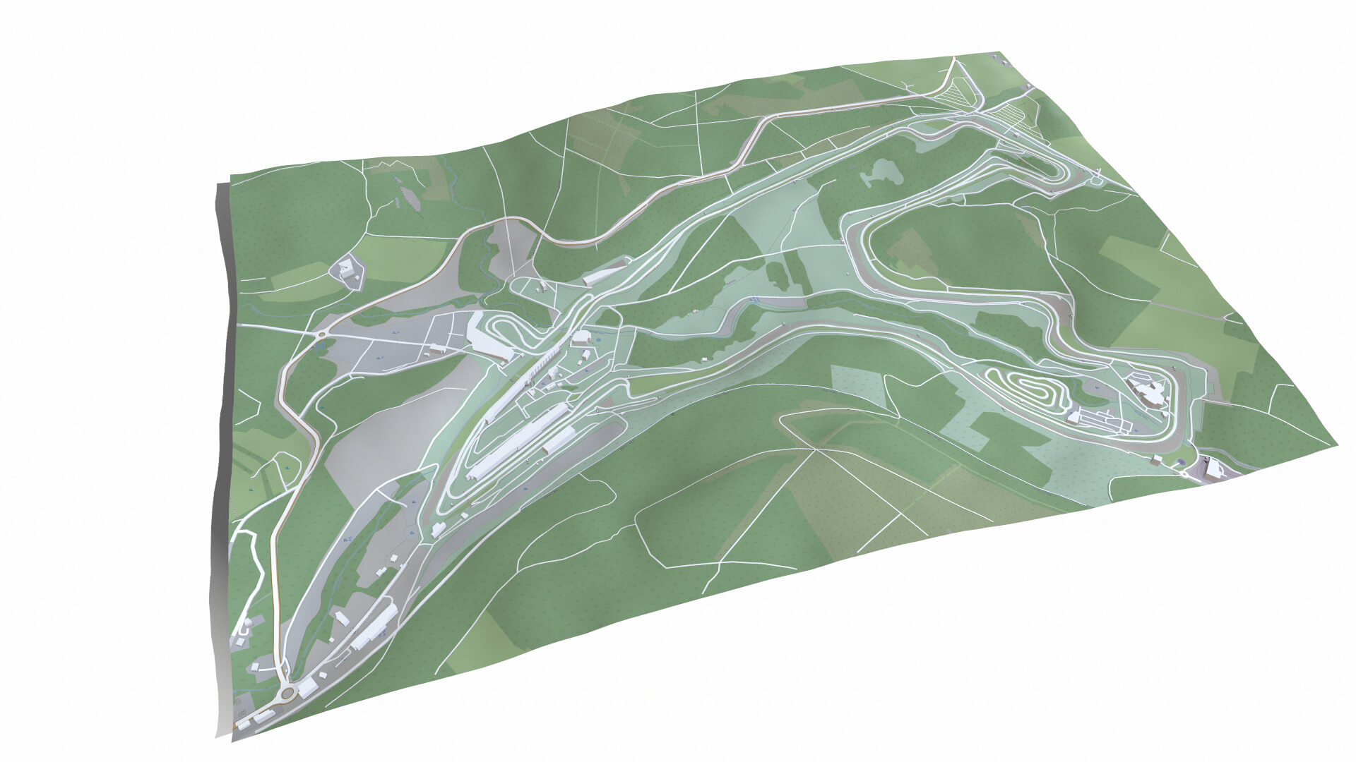 Circuit De Spa Francorchamps Belgium - 3D Model by clickshop3d