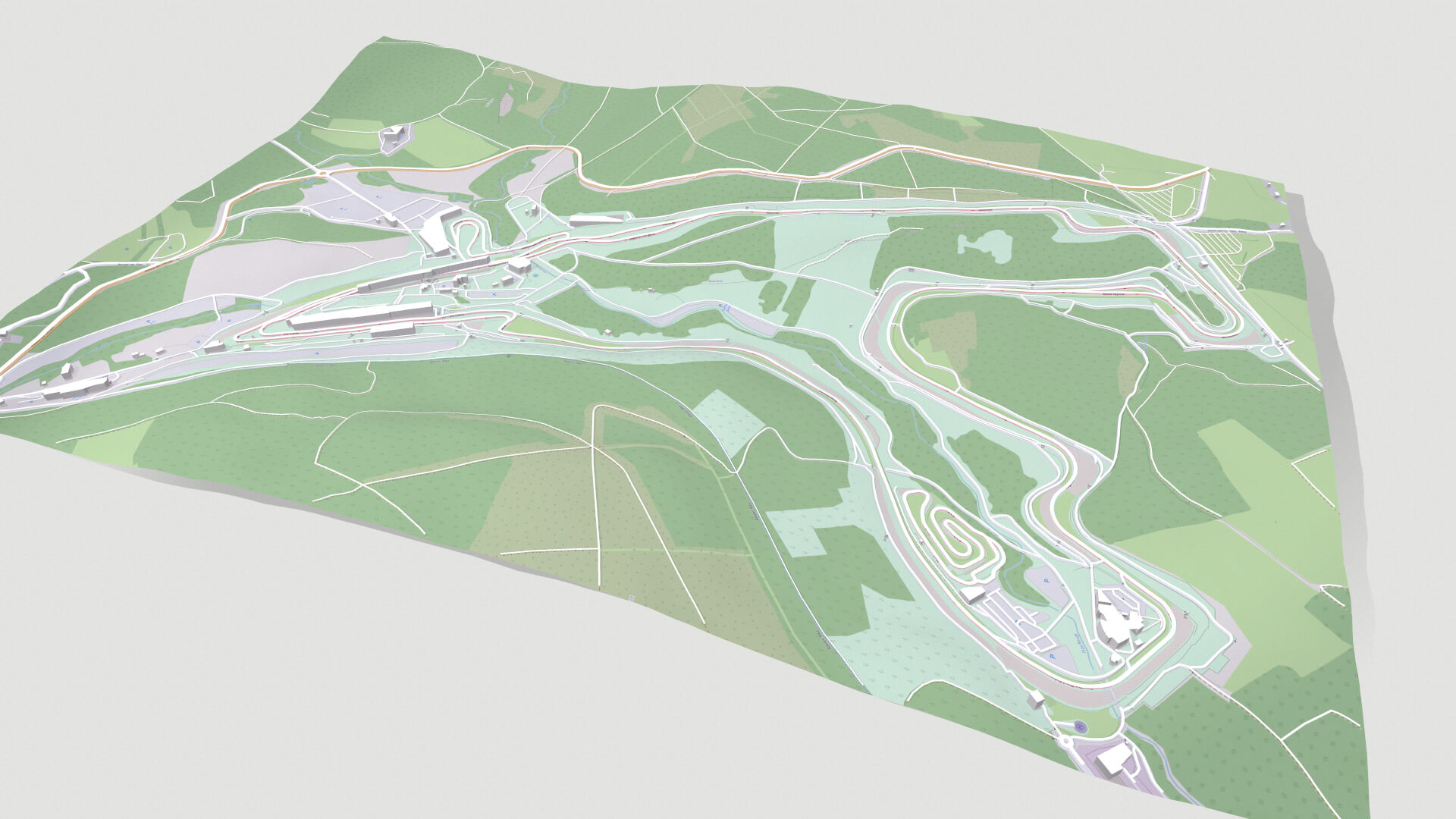 Circuit De Spa Francorchamps Belgium - 3D Model by clickshop3d