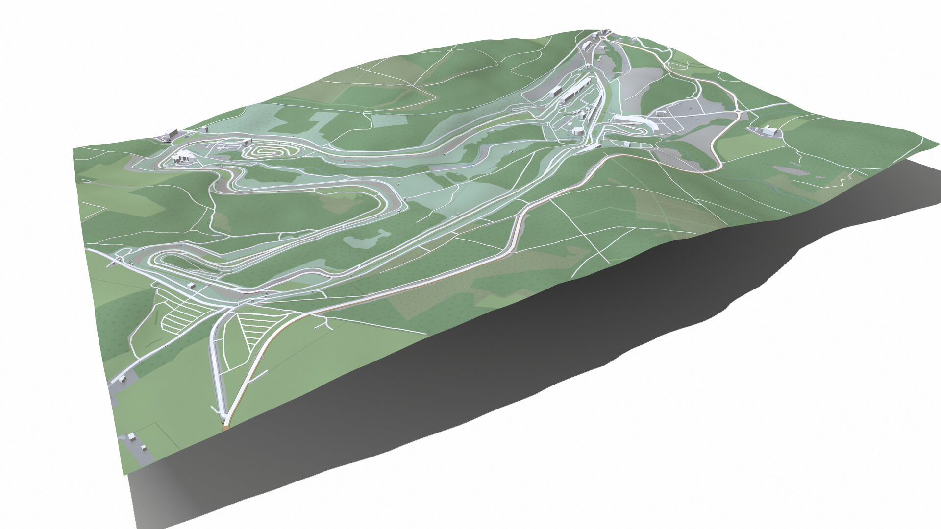 Circuit De Spa Francorchamps Belgium - 3D Model by clickshop3d