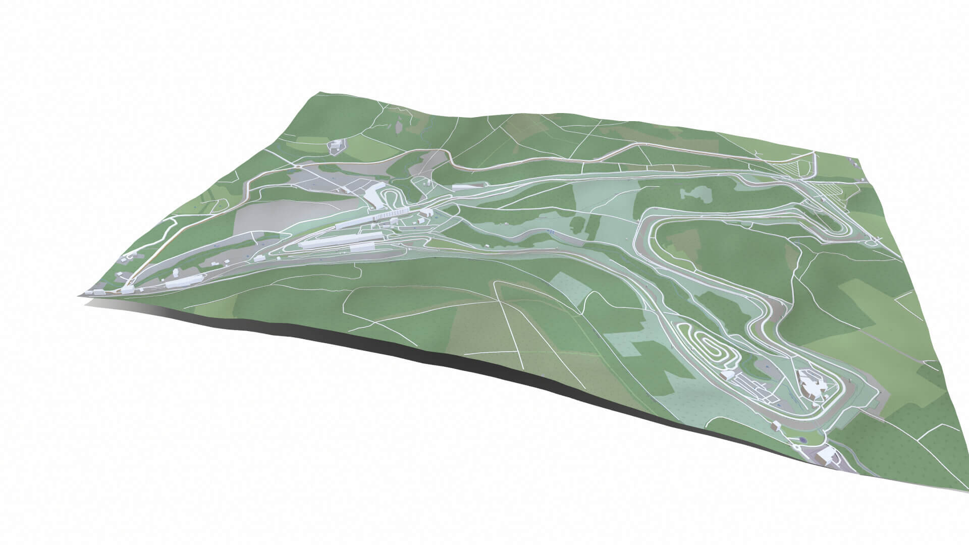 Circuit De Spa Francorchamps Belgium - 3D Model by clickshop3d