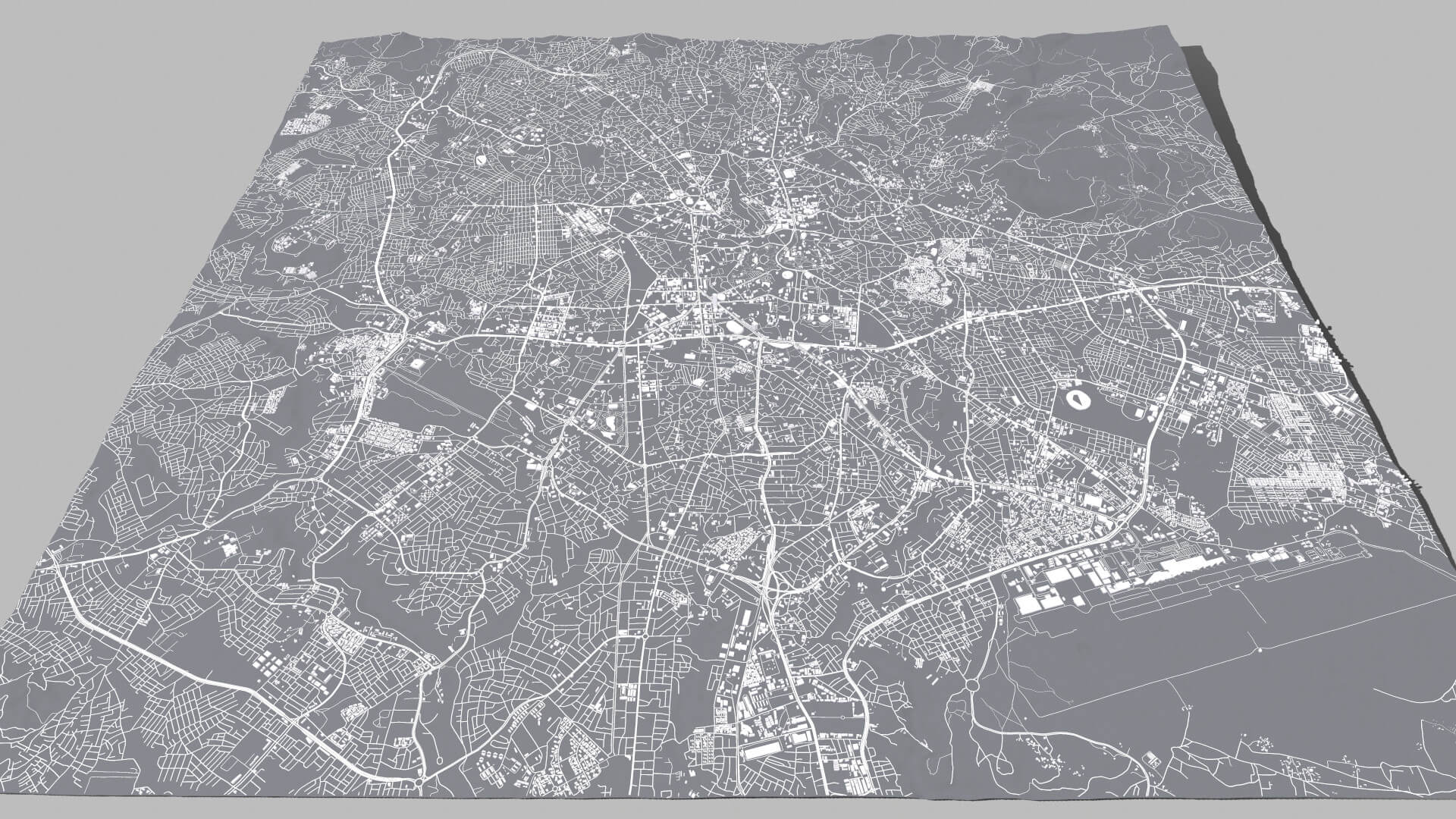 Cityscape Addis Ababa Ethiopia - 3D Model by clickshop3d