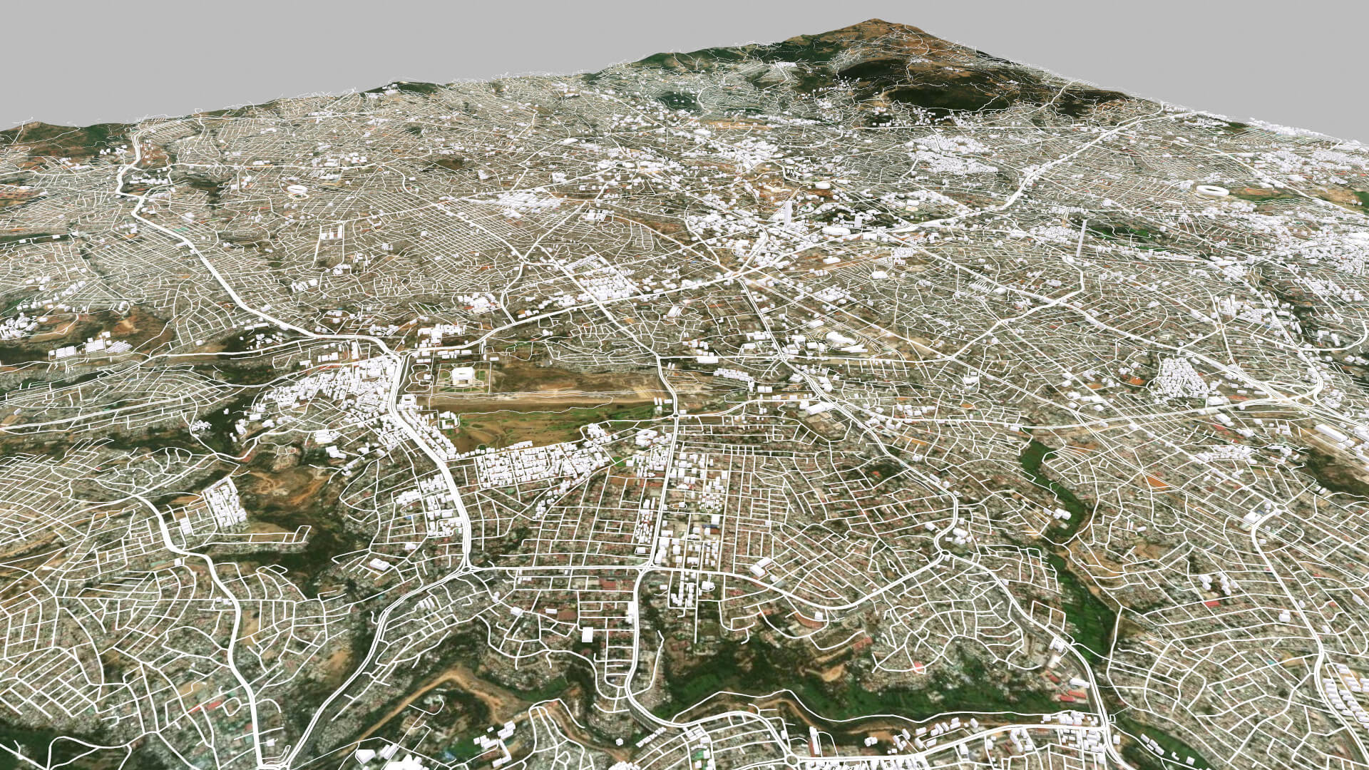 Cityscape Addis Ababa Ethiopia - 3D Model by clickshop3d