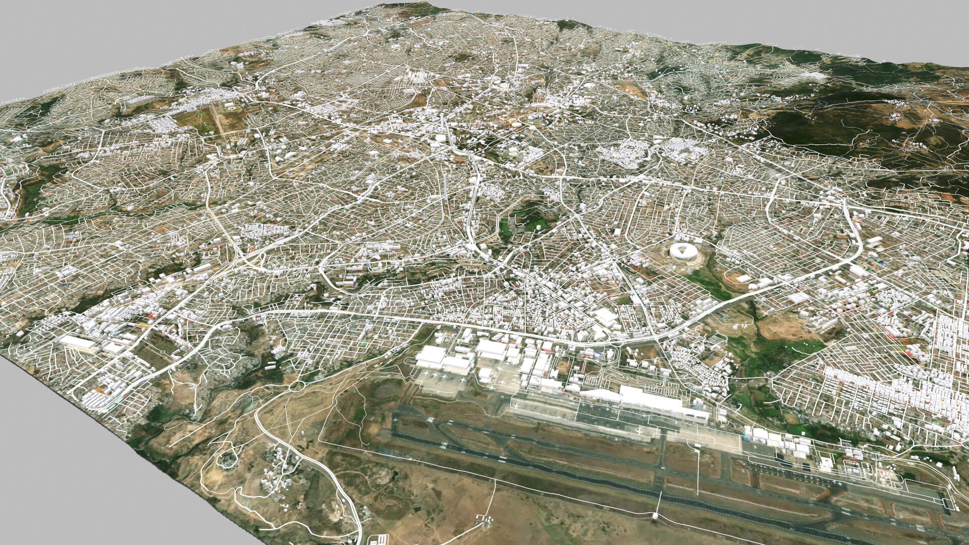 Cityscape Addis Ababa Ethiopia - 3D Model by clickshop3d