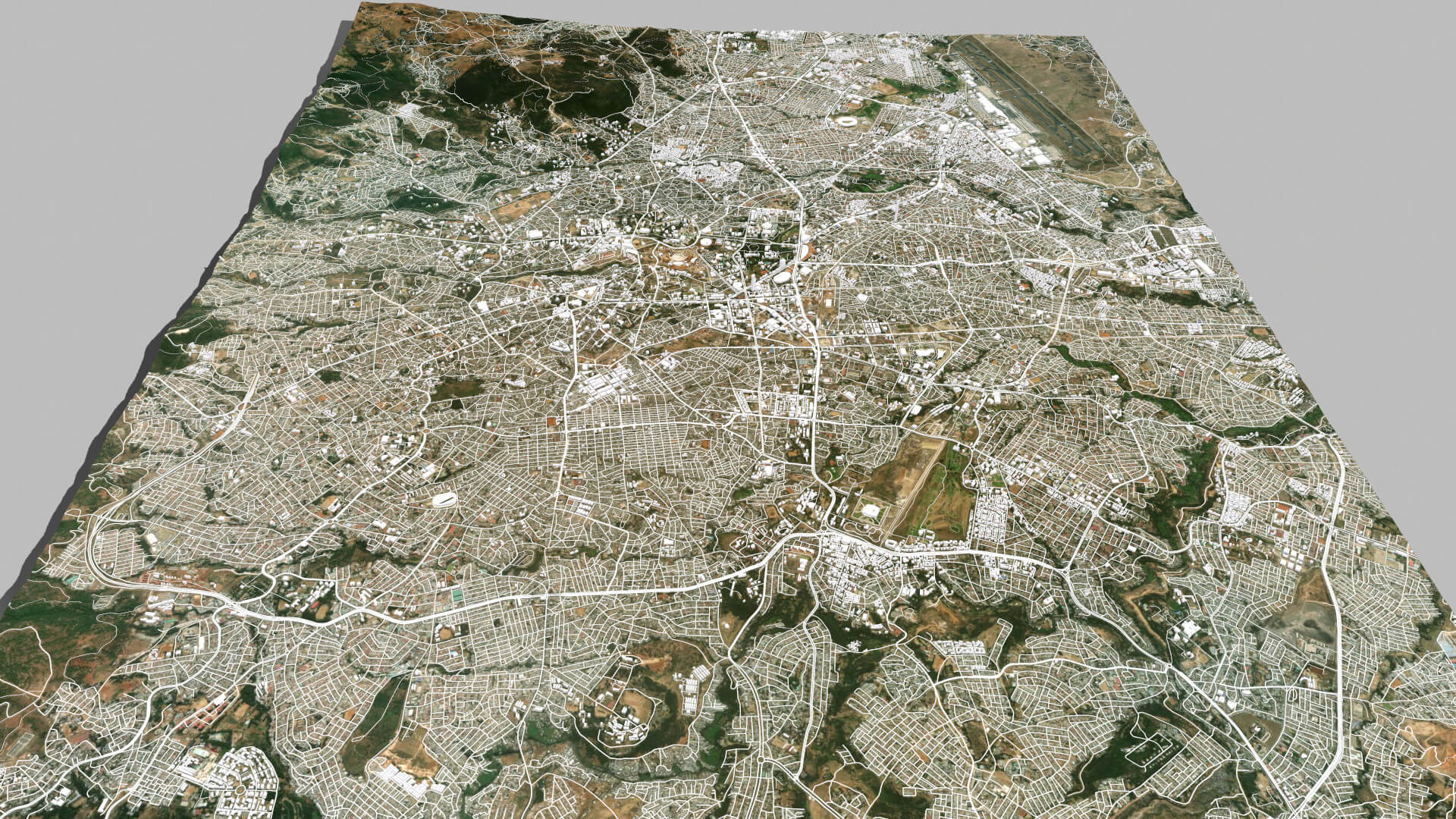 Cityscape Addis Ababa Ethiopia - 3D Model by clickshop3d