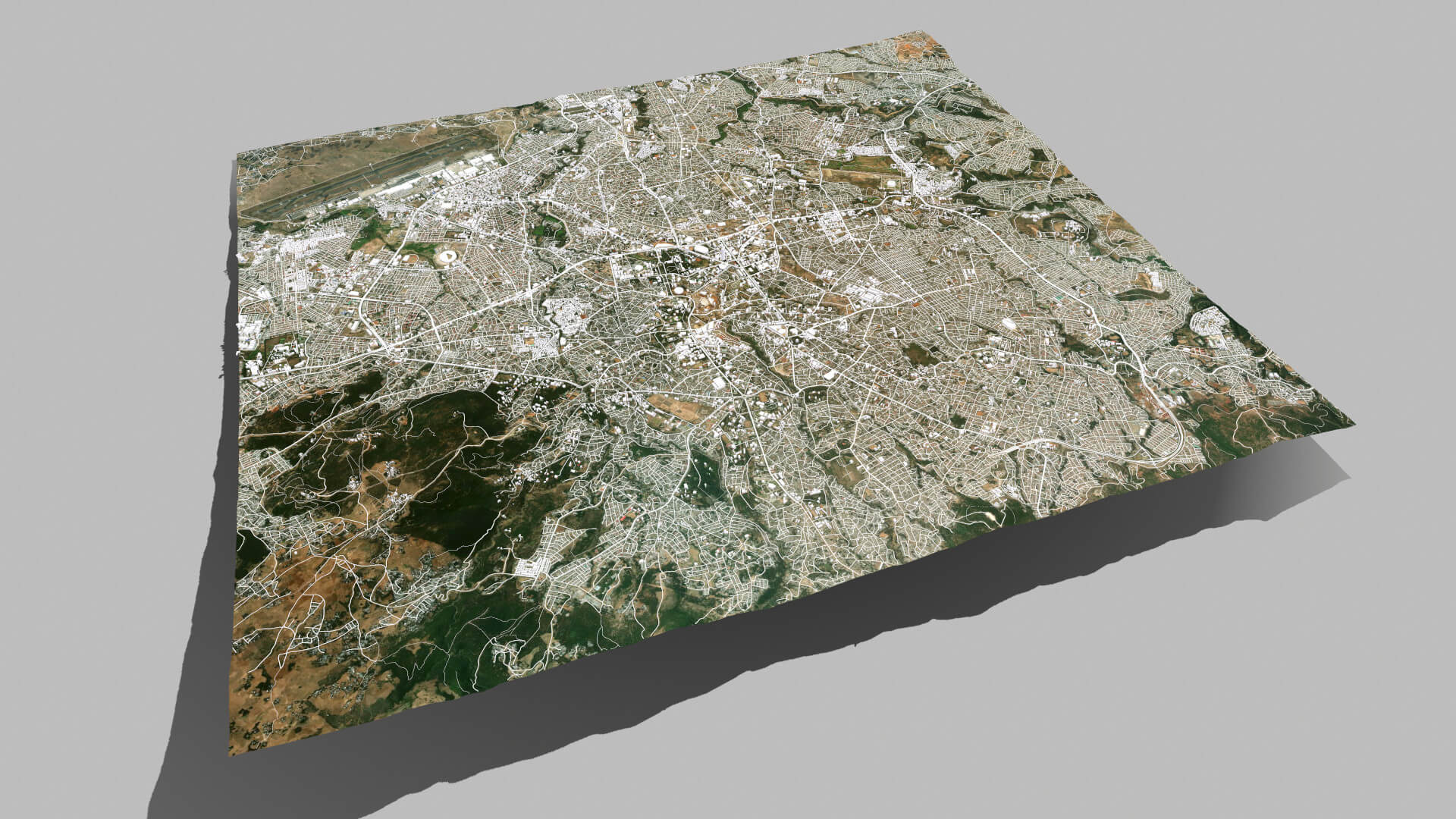 Cityscape Addis Ababa Ethiopia - 3D Model by clickshop3d