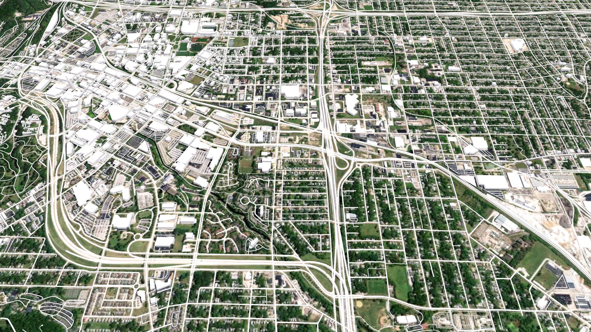 Cityscape Akron Ohio USA - 3D Model by clickshop3d