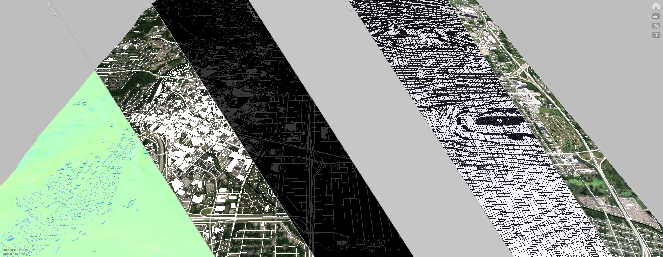 Cityscape Akron Ohio USA - 3D Model by clickshop3d