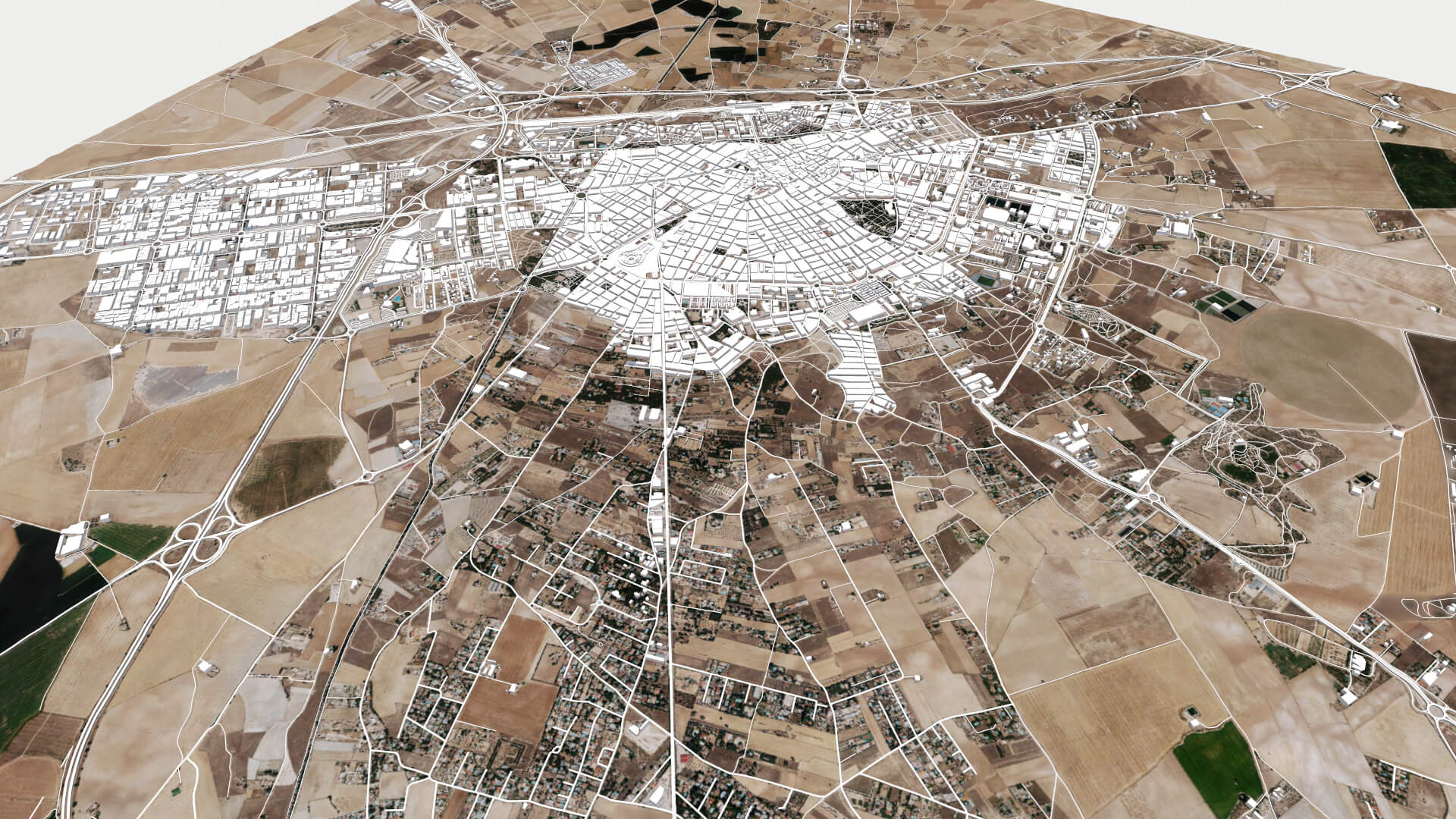 Cityscape Albacete Spain - 3D Model by clickshop3d