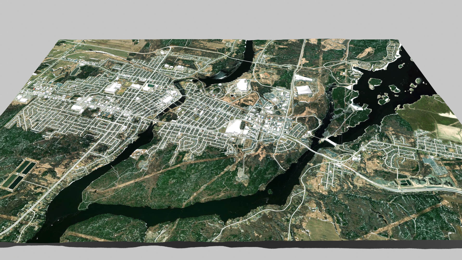 Cityscape Alma Canada - 3D Model by clickshop3d