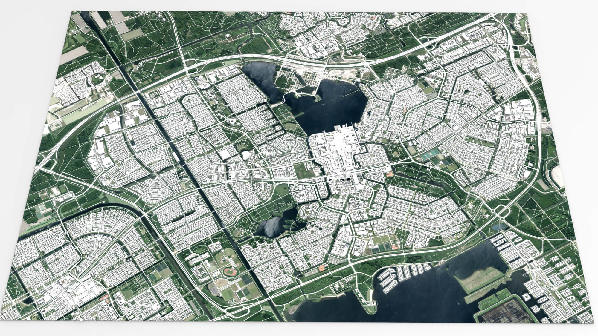 Cityscape Almere Netherlands - 3D Model by clickshop3d