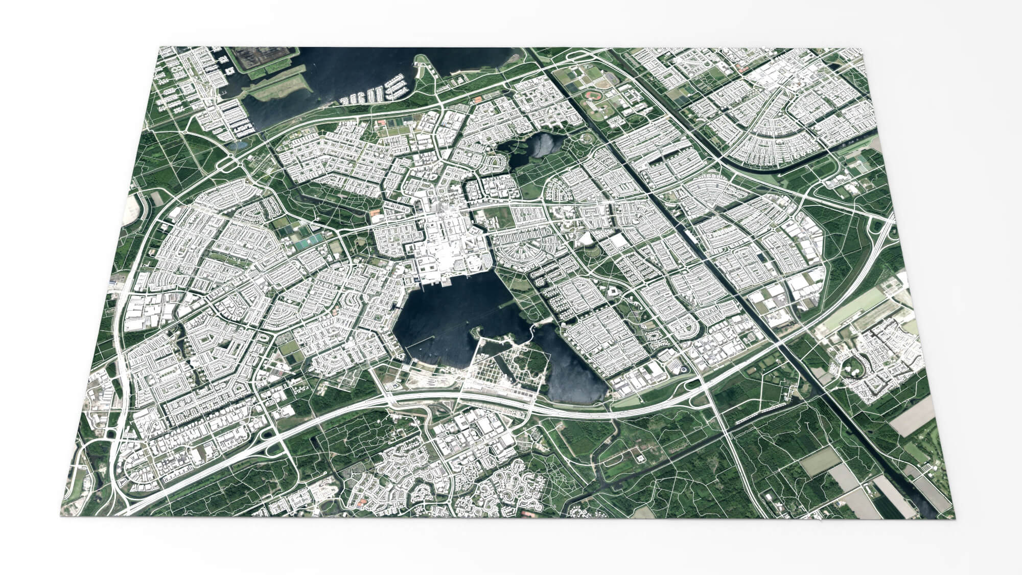 Cityscape Almere Netherlands - 3D Model by clickshop3d