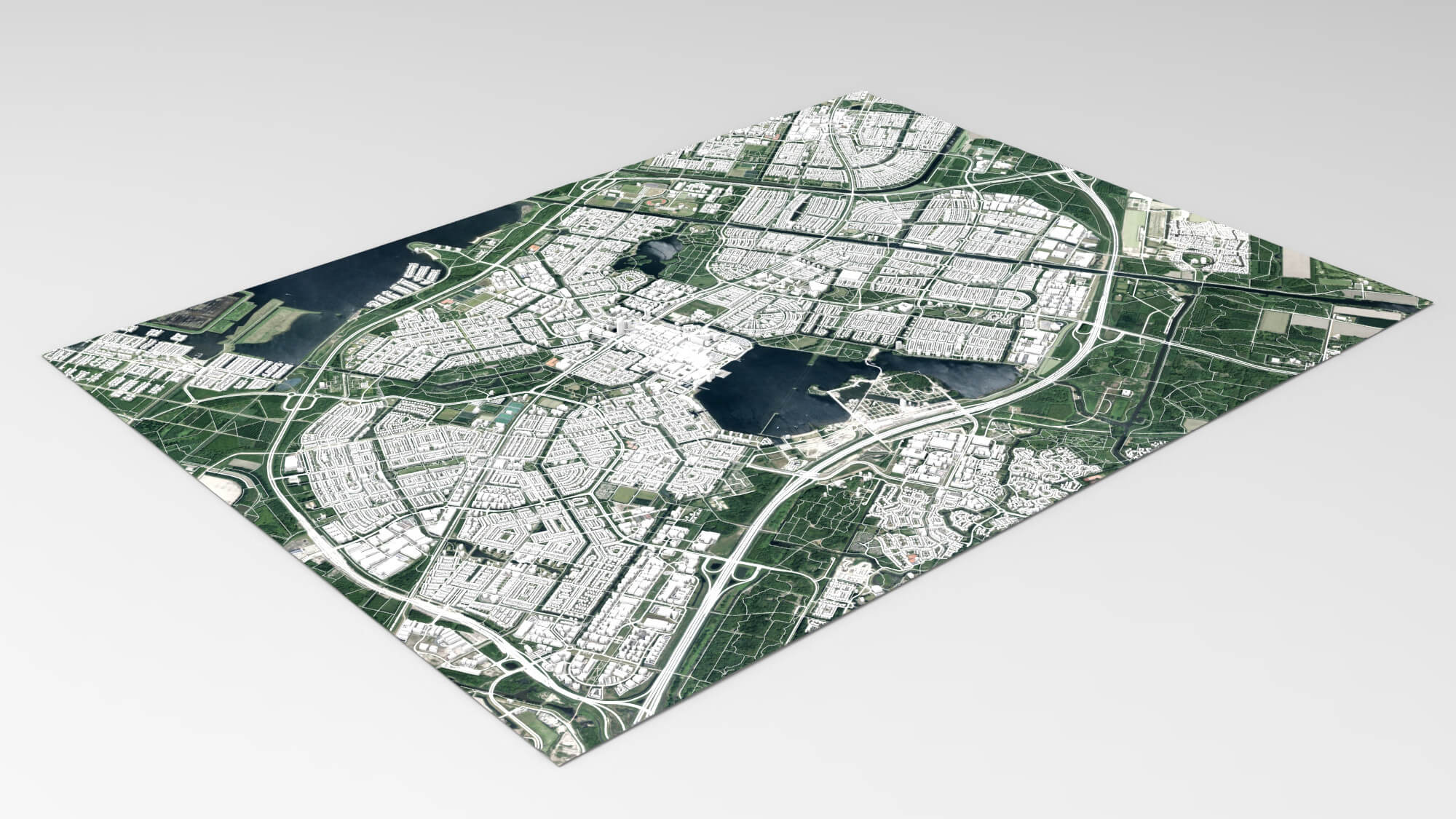 Cityscape Almere Netherlands - 3D Model by clickshop3d