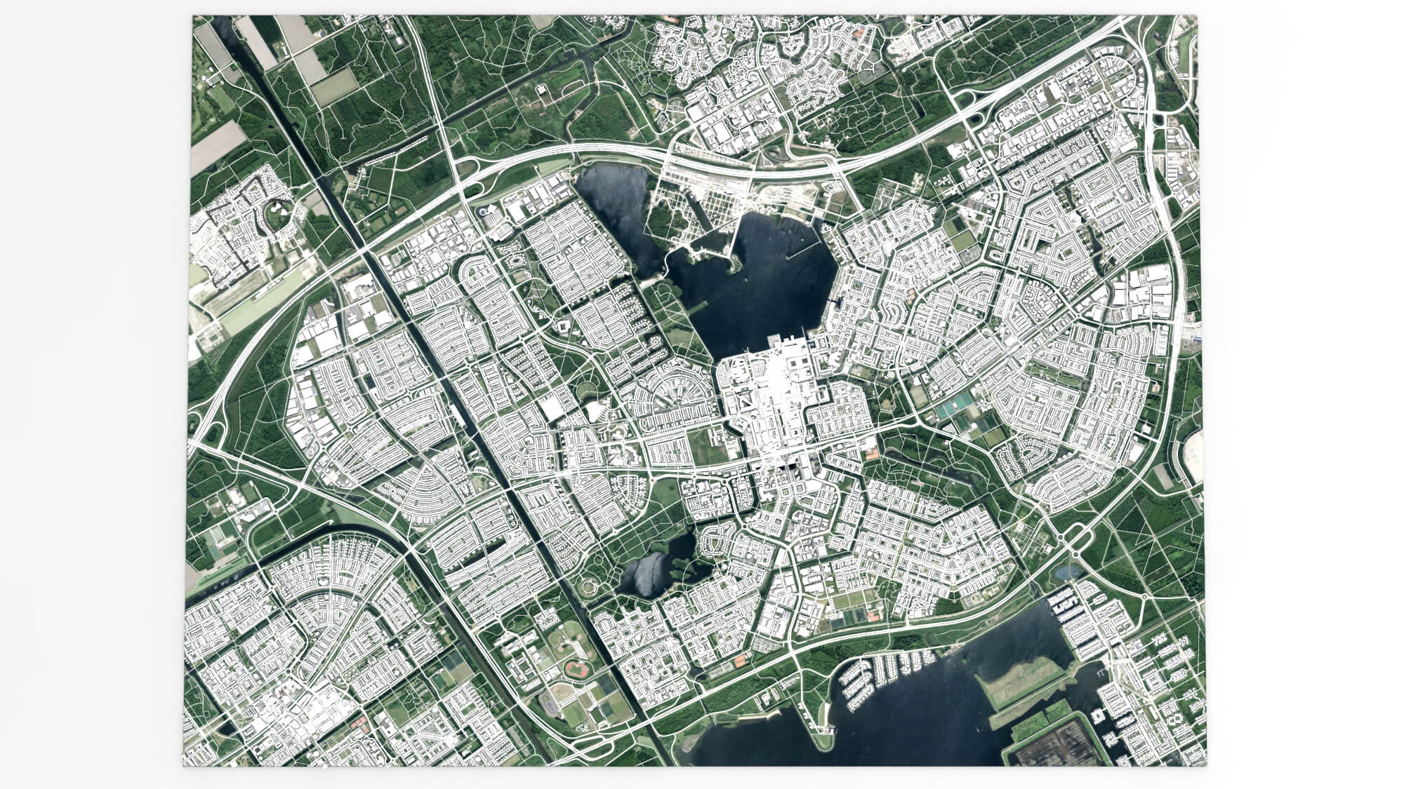 Cityscape Almere Netherlands - 3D Model by clickshop3d