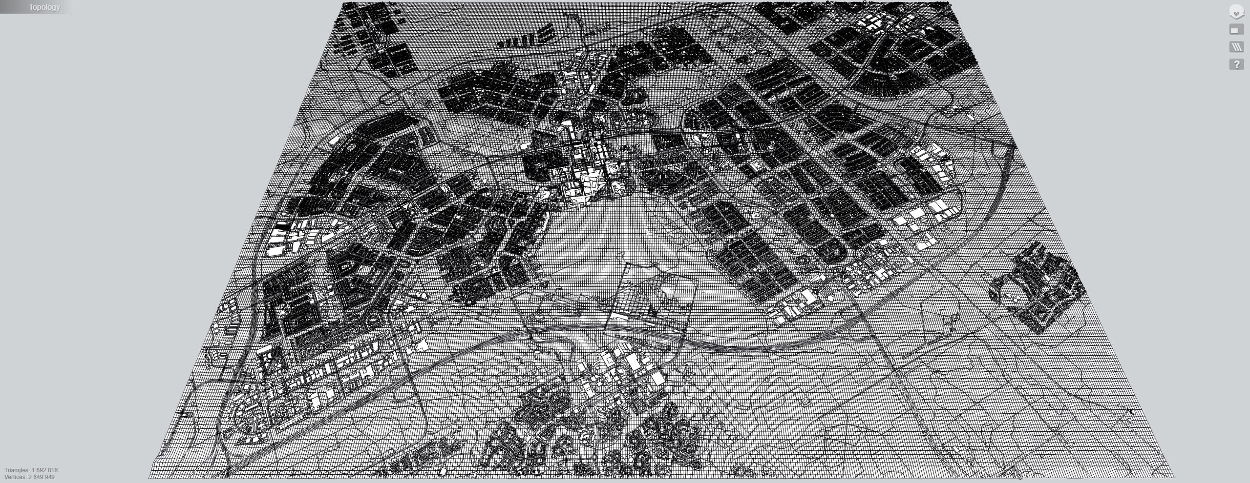 Cityscape Almere Netherlands - 3D Model by clickshop3d