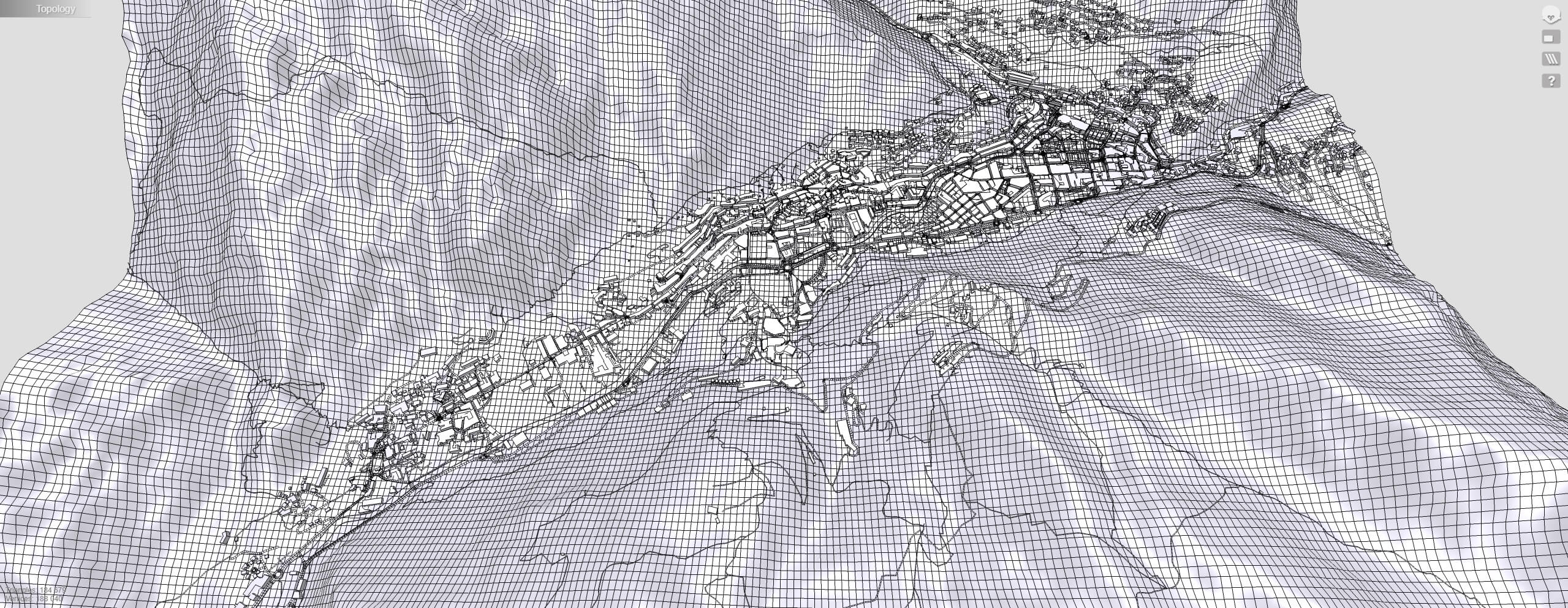 Cityscape Andorra La Vella in Andorra - 3D Model by clickshop3d