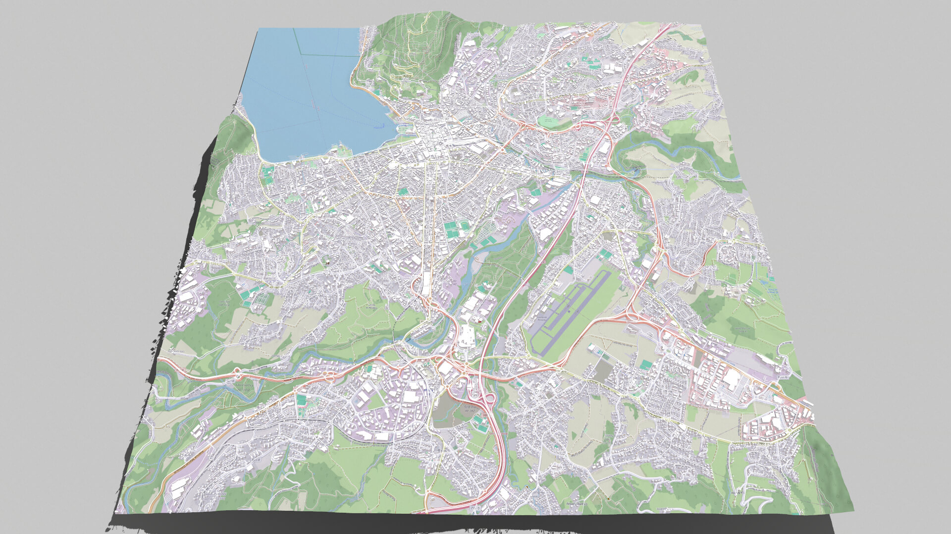 Cityscape Annecy France - 3D Model by clickshop3d