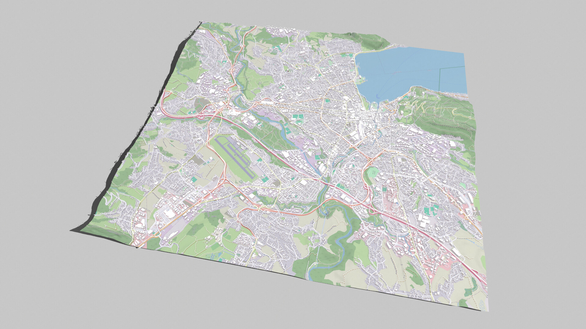 Cityscape Annecy France - 3D Model by clickshop3d