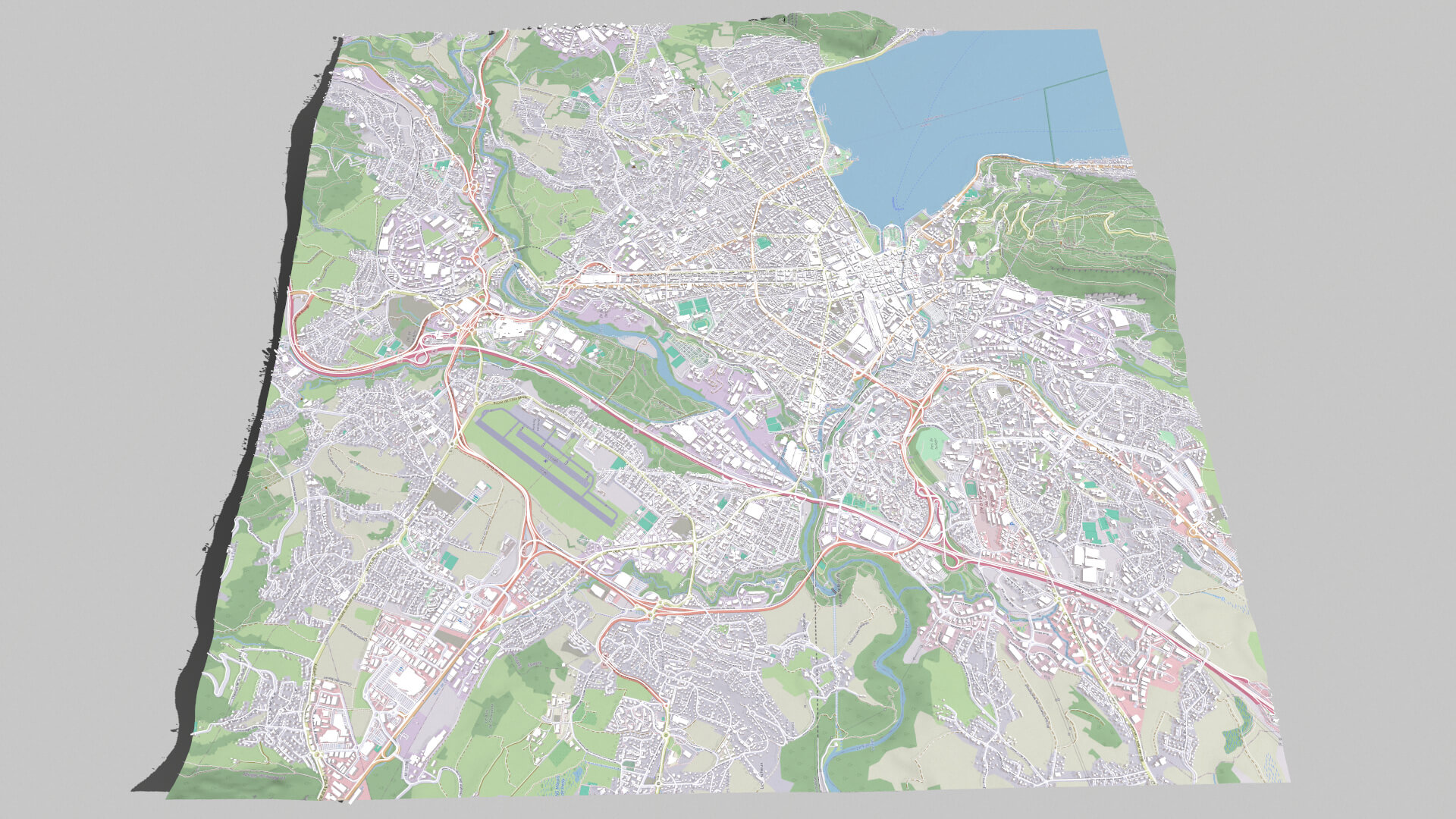 Cityscape Annecy France - 3D Model by clickshop3d