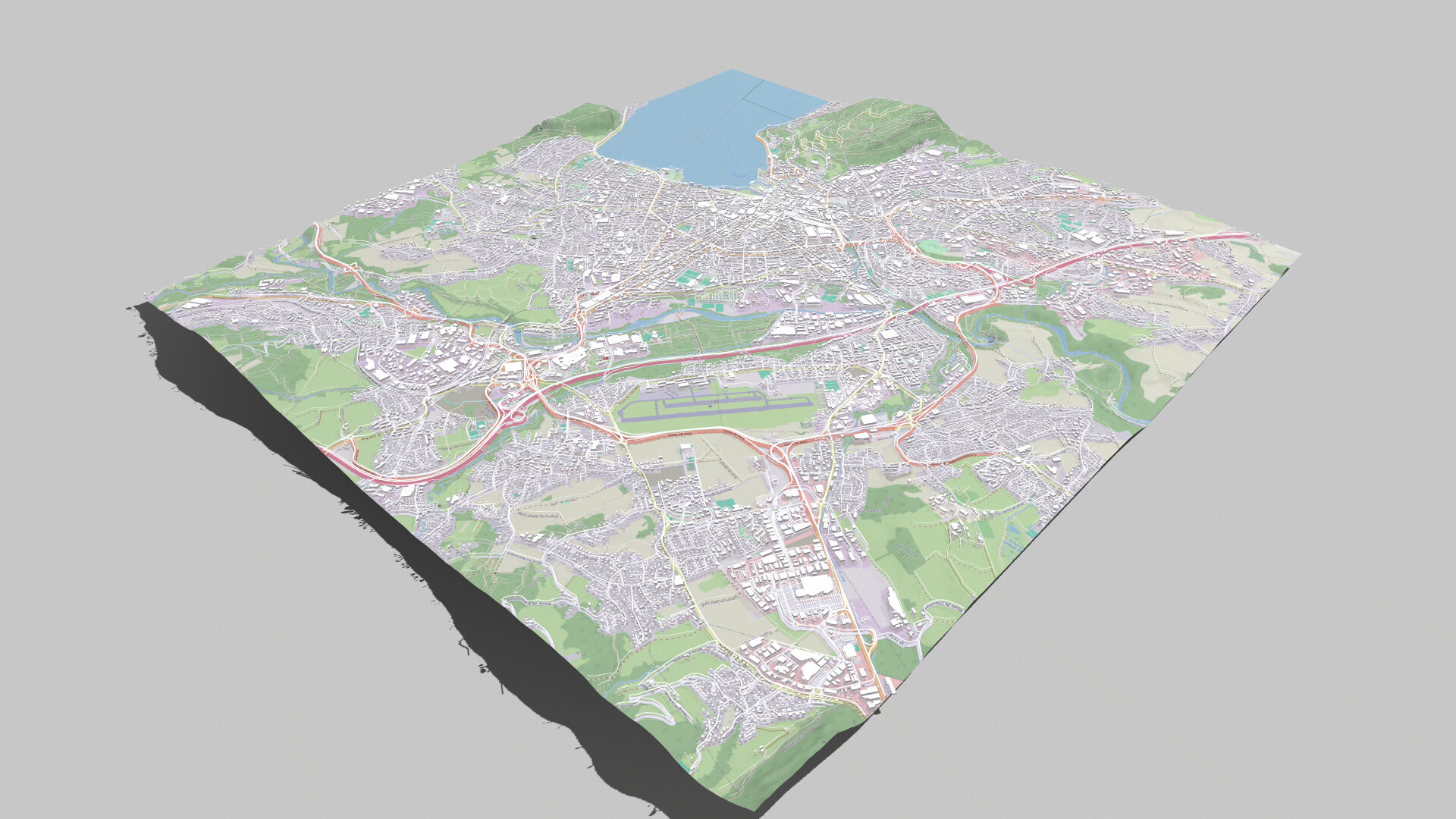 Cityscape Annecy France - 3D Model by clickshop3d