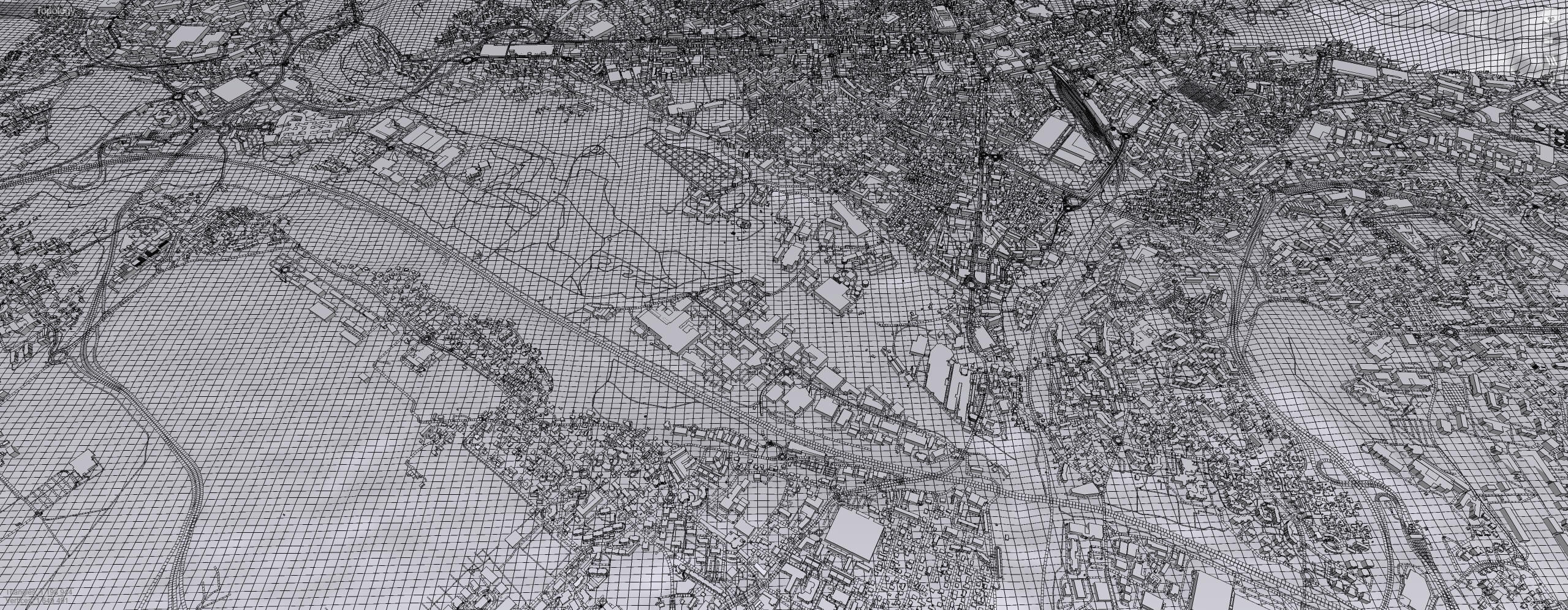 Cityscape Annecy France - 3D Model by clickshop3d